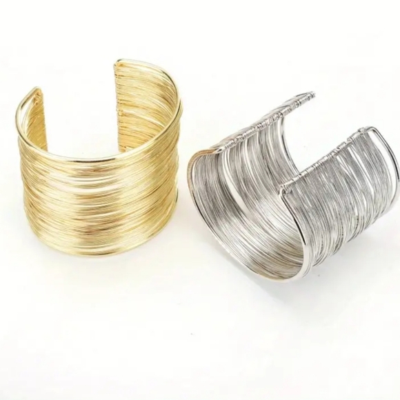 other | Jewelry | 65 Bohemian Silver Iron Wire Bracelet For Women ...